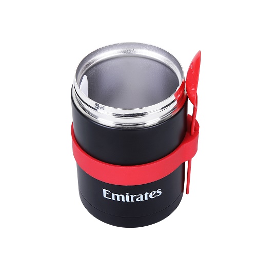 Emirates food flask, black & red | Emirates Official Store