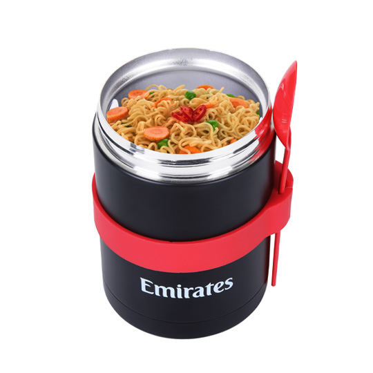 Emirates food flask, black & red | Emirates Official Store