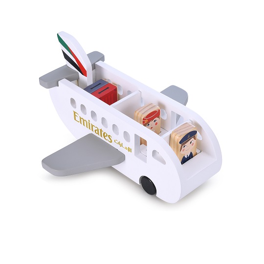 Emirates wooden aircraft and airport playset | Emirates Official Store
