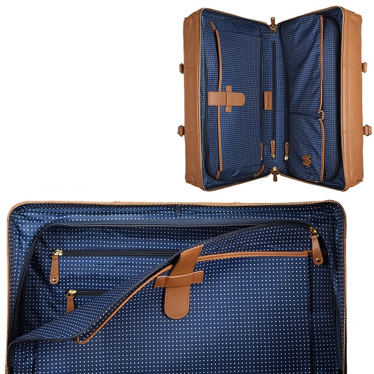 Emirates x Wool&Oak duffle suitcase, tan leather | Emirates Official Store