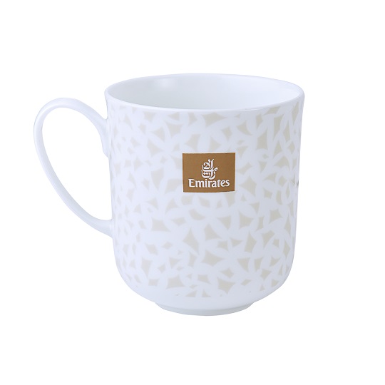 Arabic Ghaf tree design coffee mug, gold | Emirates Official Store