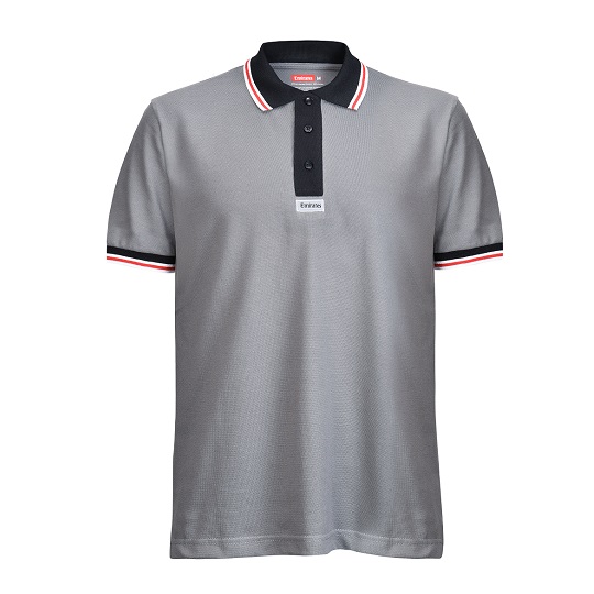 Emirates tipped polo, grey | T-shirts & Polos | Men | Emirates Official ...