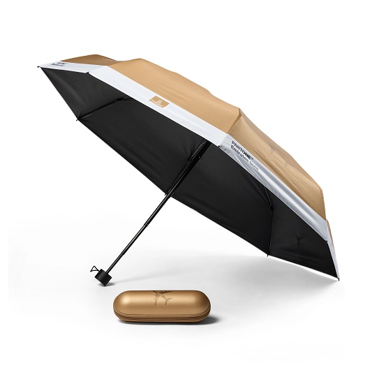 PANTONE® X Emirates Gold umbrella | Just Landed | Emirates Official Store