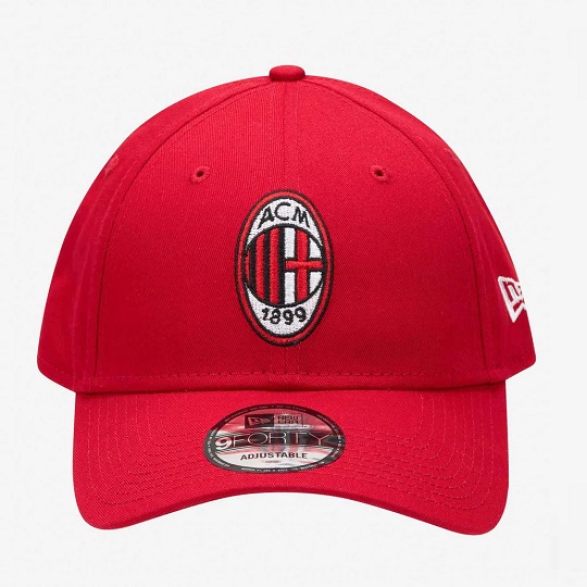 AC Milan X New Era cap with logo, red | AC Milan | Emirates Official Store
