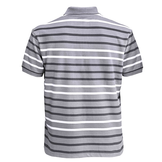 Emirates men's striped polo shirt, grey | Emirates Official Store