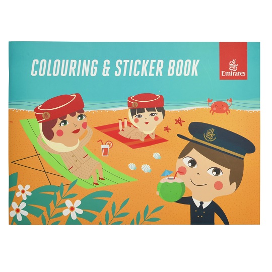 Little Travellers colouring and sticker book with pencil set | Emirates ...