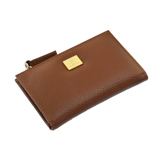 Italian leather card wallet, rust | Just Landed | Emirates Official Store