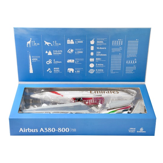 Emirates A380 1:200 scale Hogan aircraft model | Emirates Official Store