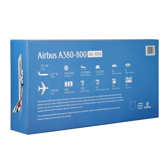 Emirates A380 1:200 scale Hogan aircraft model | Emirates Official Store