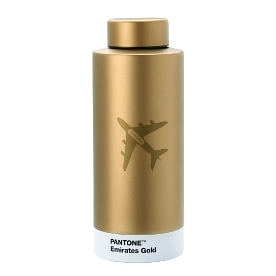 Emirates Gold x PANTONE® thermo steel bottle | Emirates Official Store