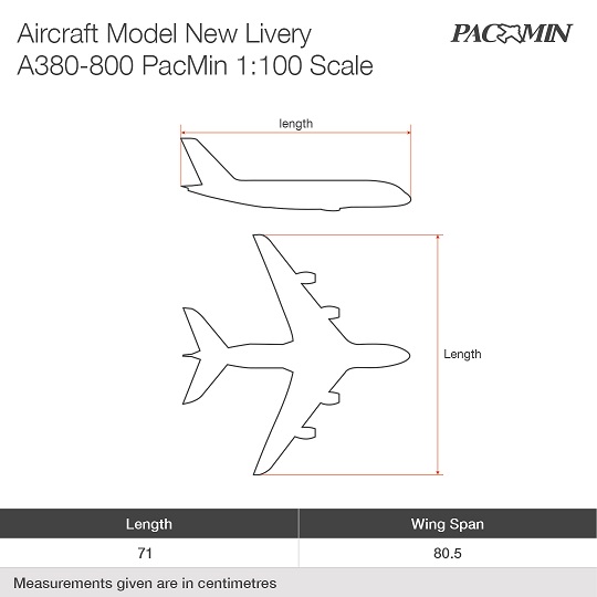 Emirates A380 2023 edition 1:100 scale PacMin aircraft model | Emirates ...