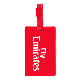 Fly Emirates luggage tag, red | Emirates Official Store