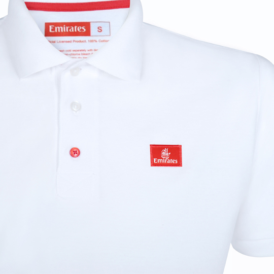 Emirates men's polo shirt, white HS Code - 6109 1000 | Emirates ...