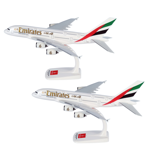 Set of two A380 1:250 scale Expo 2020 aircraft model HS Code - 95030030 ...