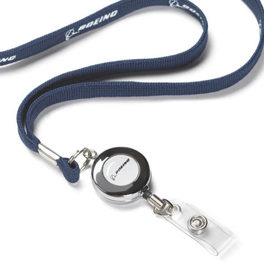 Boeing retractable lanyard, blue | Emirates Official Store