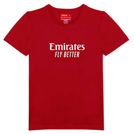 Fly Better men's t-shirt, red | Emirates Official Store